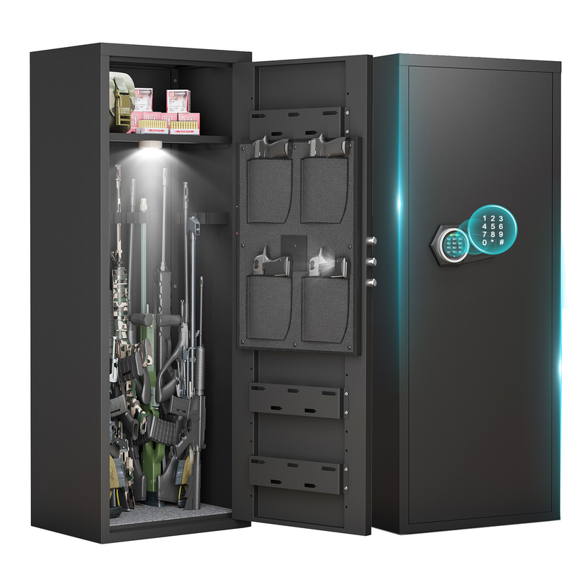 BM Digital Lock Gun Safe, Quick Access 10-12 Unassembled Gun Safe for ...